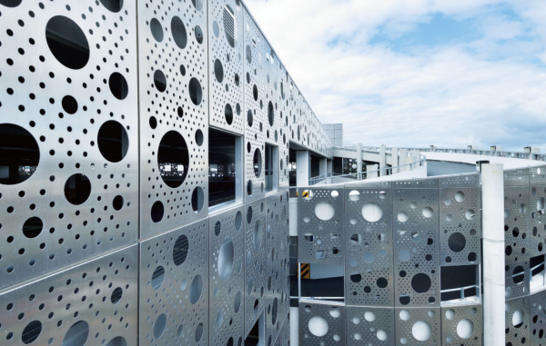 aluminum perforated panel outdoor fence、aluminum curved panel