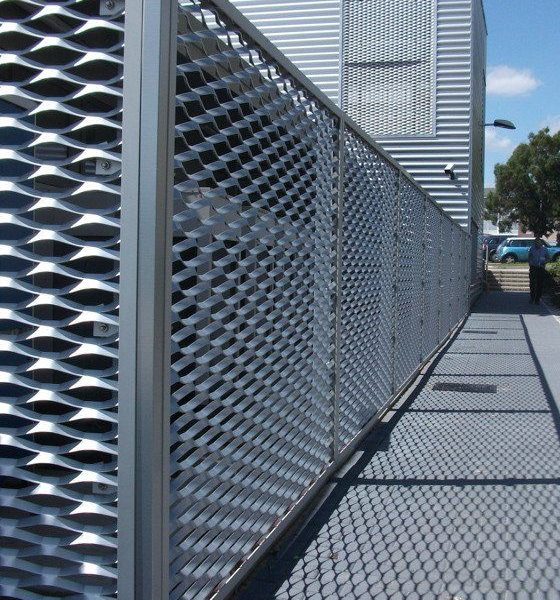 Exterior Metal Facade Wire Mesh Panels - Aluminum Building Material ...