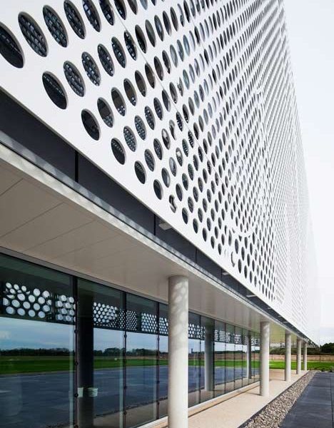 Metal Aluminum Facade Cladding Perforated Decorative Sheets - Aluminum ...