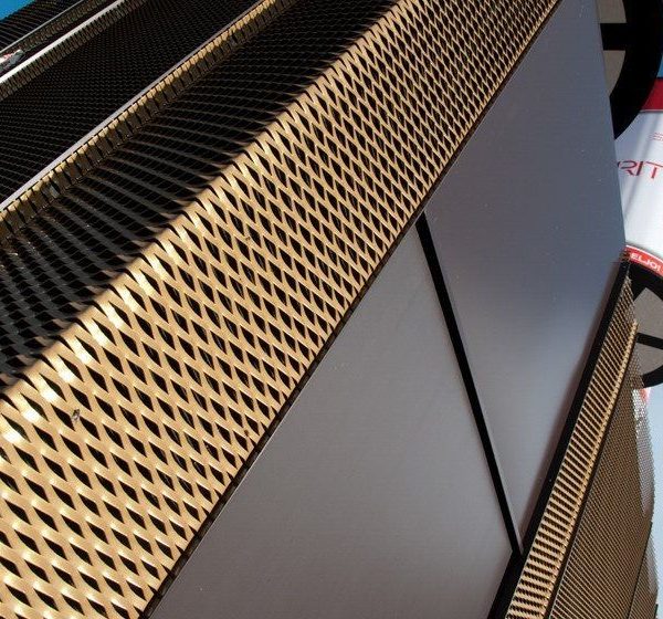 Decorative mesh PVC Coated aluminum expanded sheet metal - Foshan Qi ...